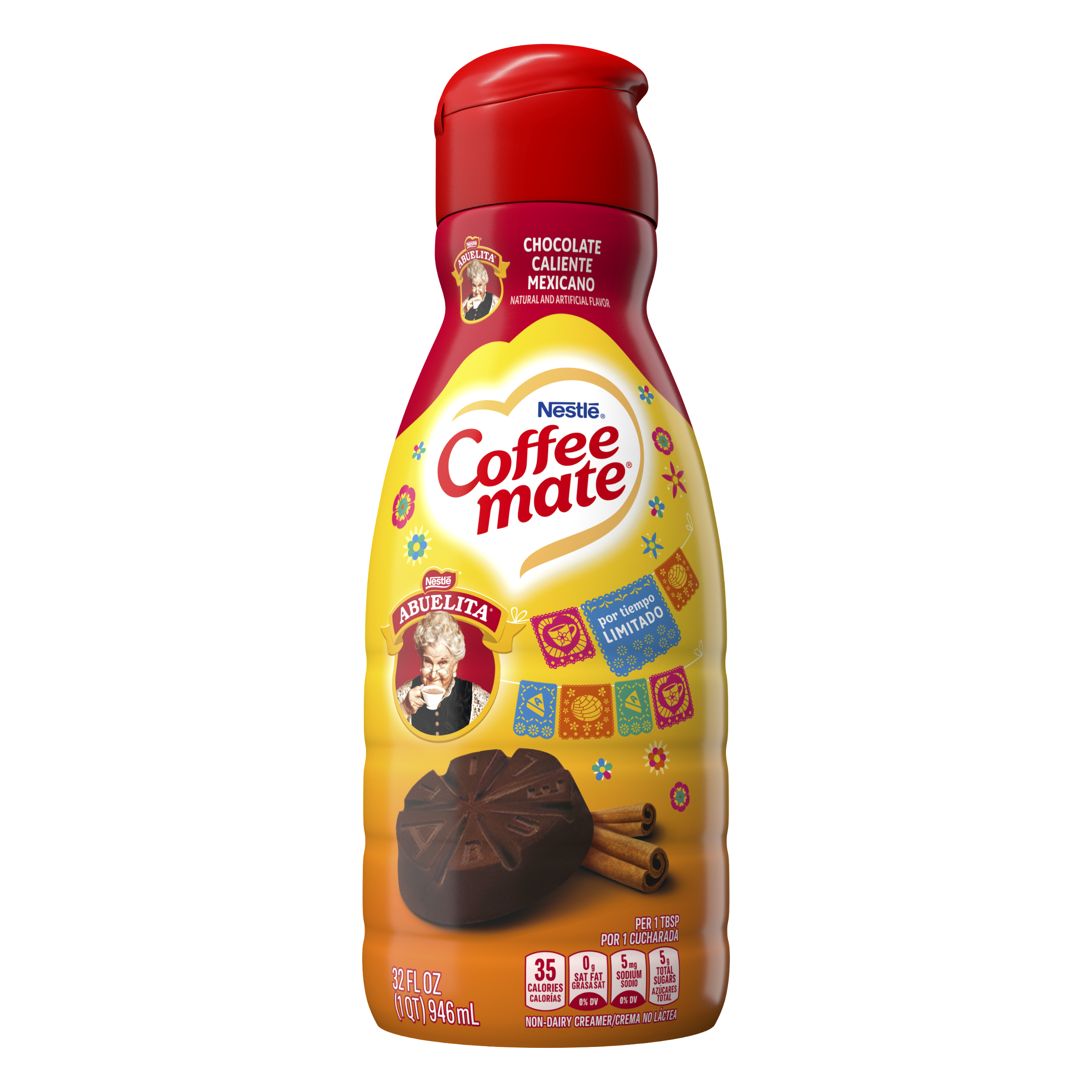Abuelita Mexican Hot Chocolate Coffee Creamer 32 fl oz | Official COFFEE MATE®