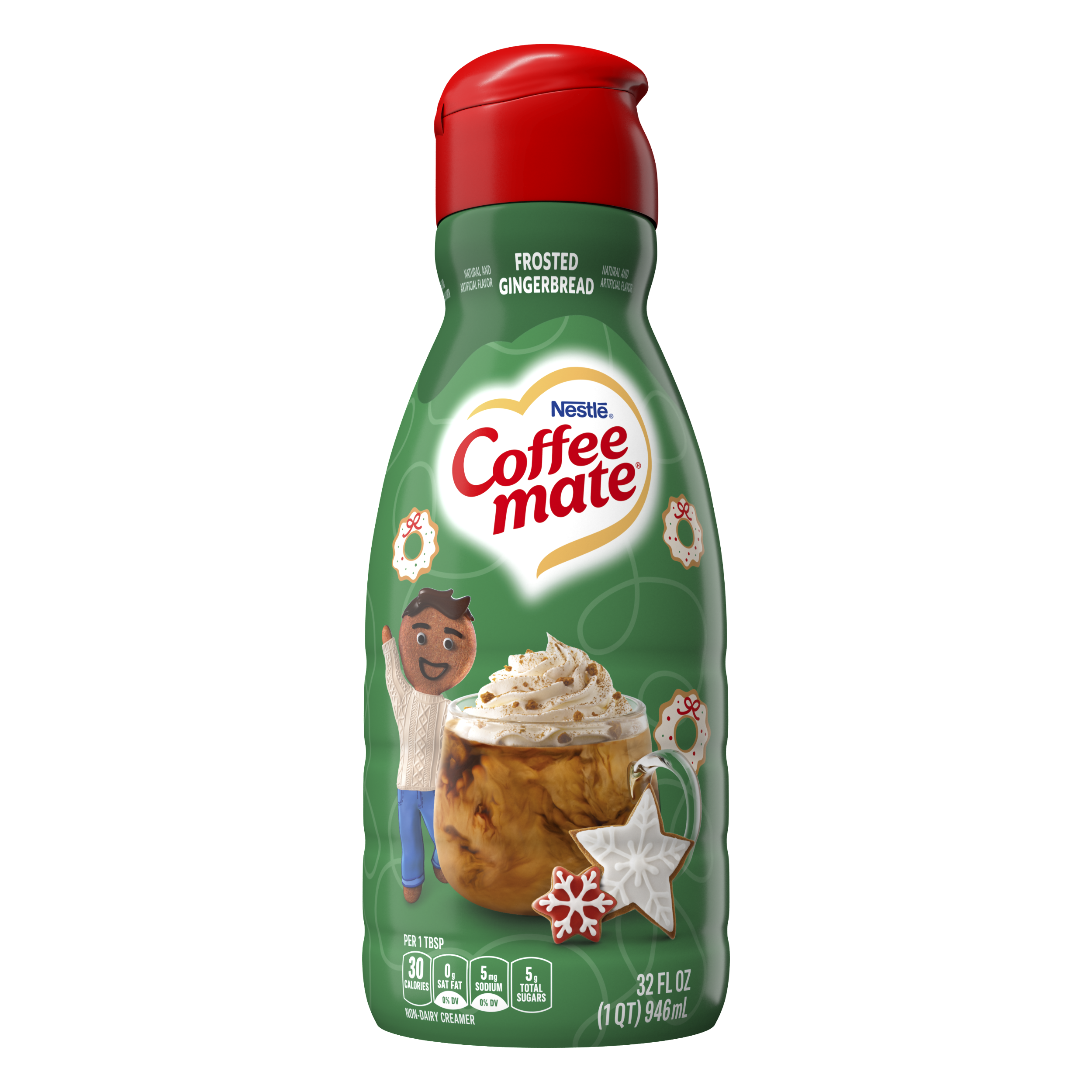 Frosted Gingerbread Liquid Coffee Creamer 32oz | Official COFFEE MATE®