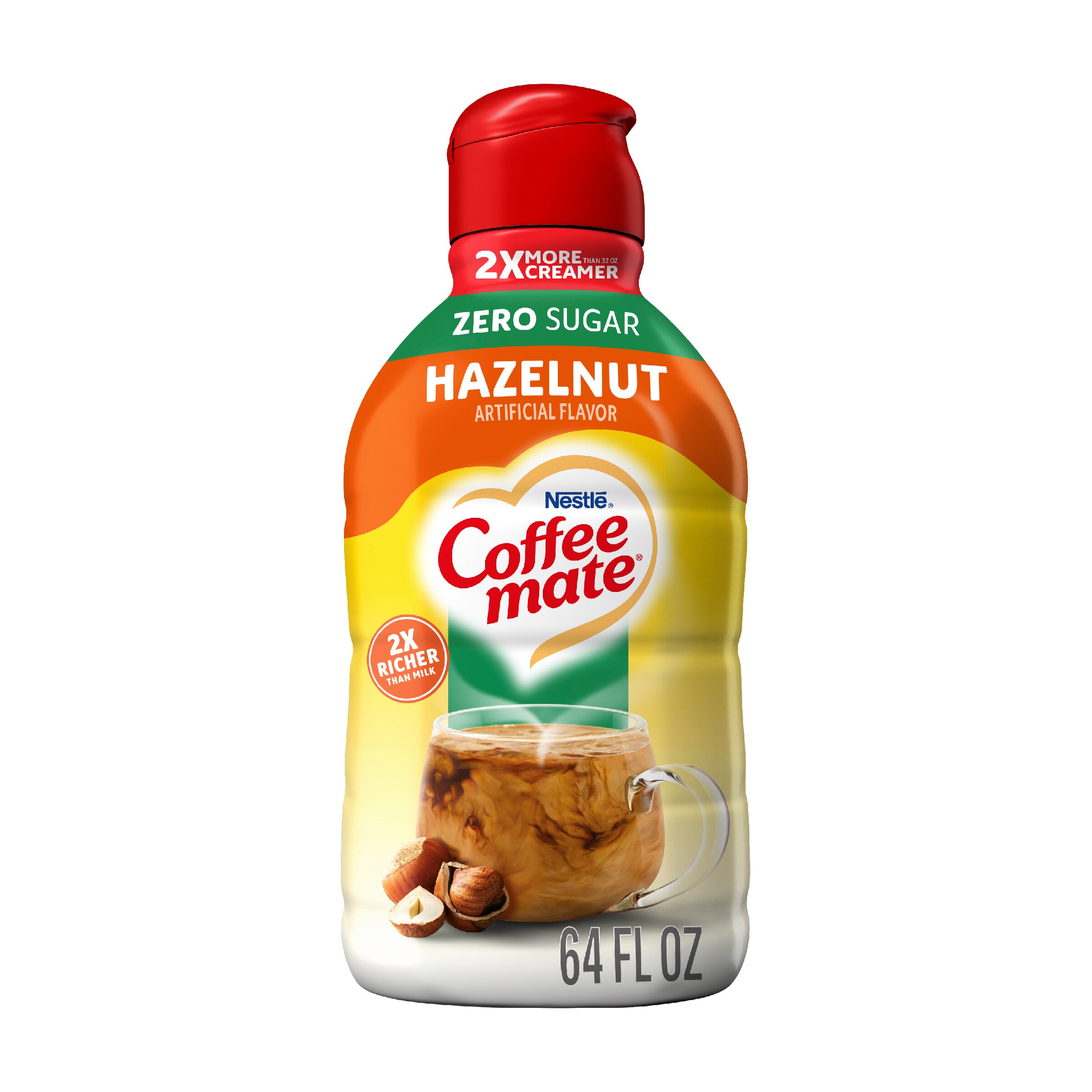 Zero Sugar Hazelnut Coffee Creamer 64 oz | Official COFFEE MATE®
