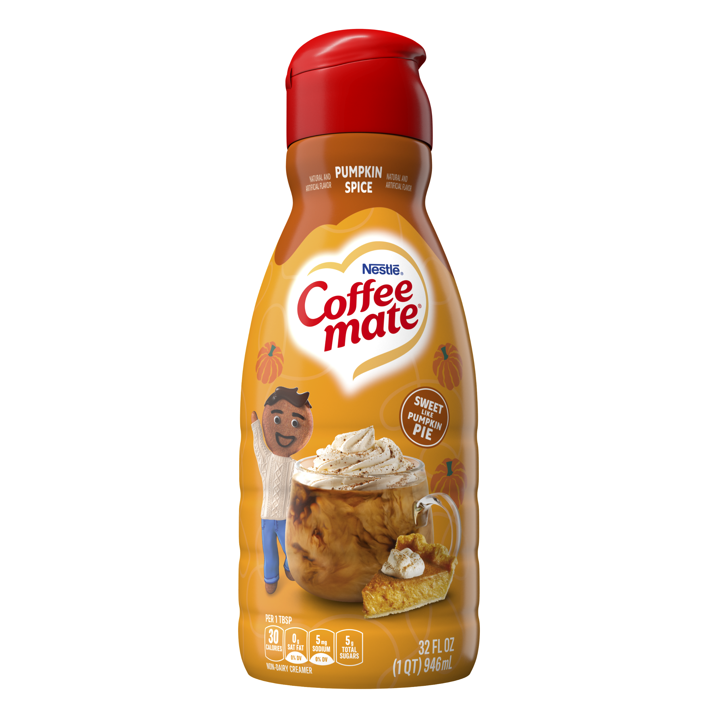 Pumpkin Spice Flavored Liquid Creamer 32 fl oz. | Official Coffee mate®