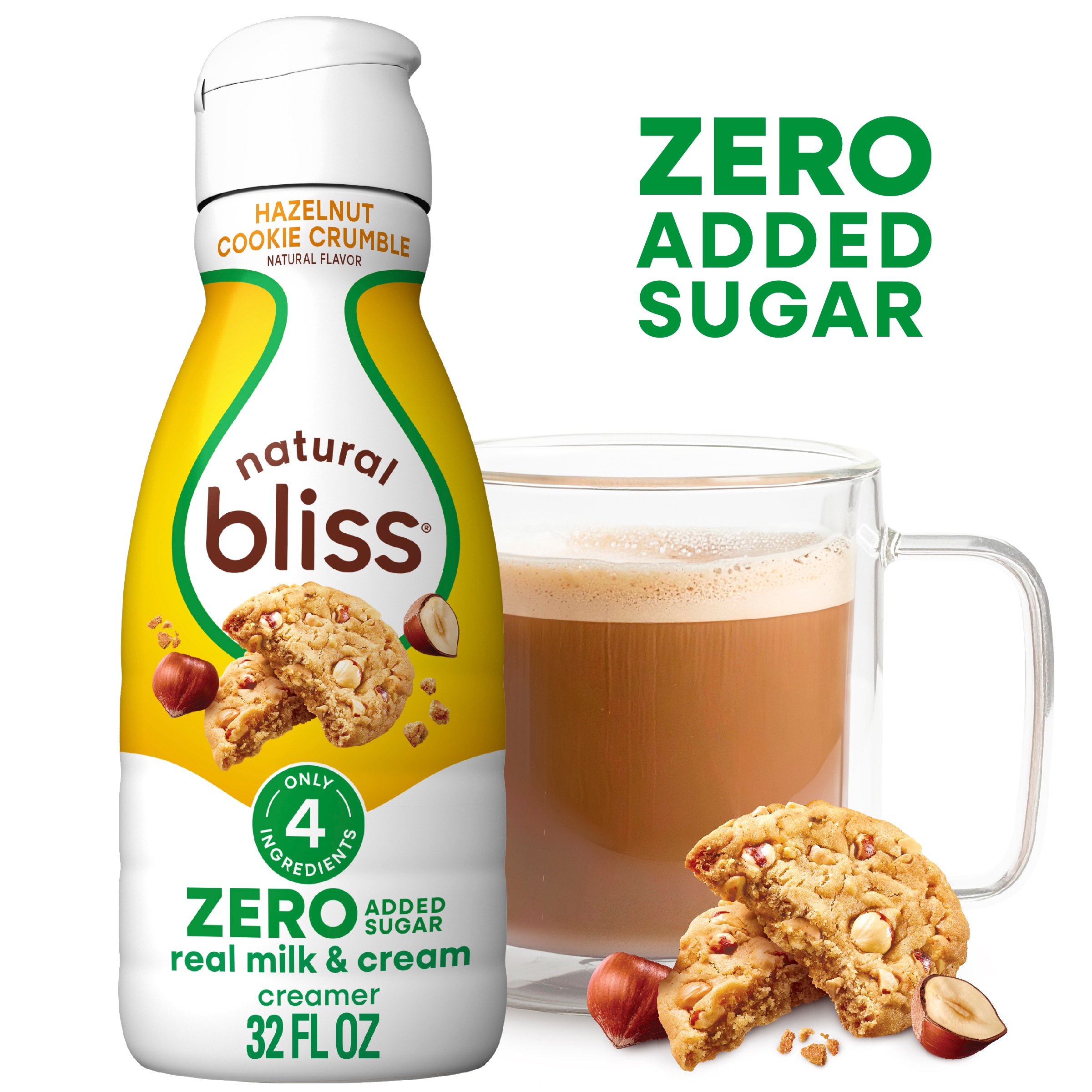 Creamer sabor Hazelnut Cookie Crumble | natural bliss® oficial