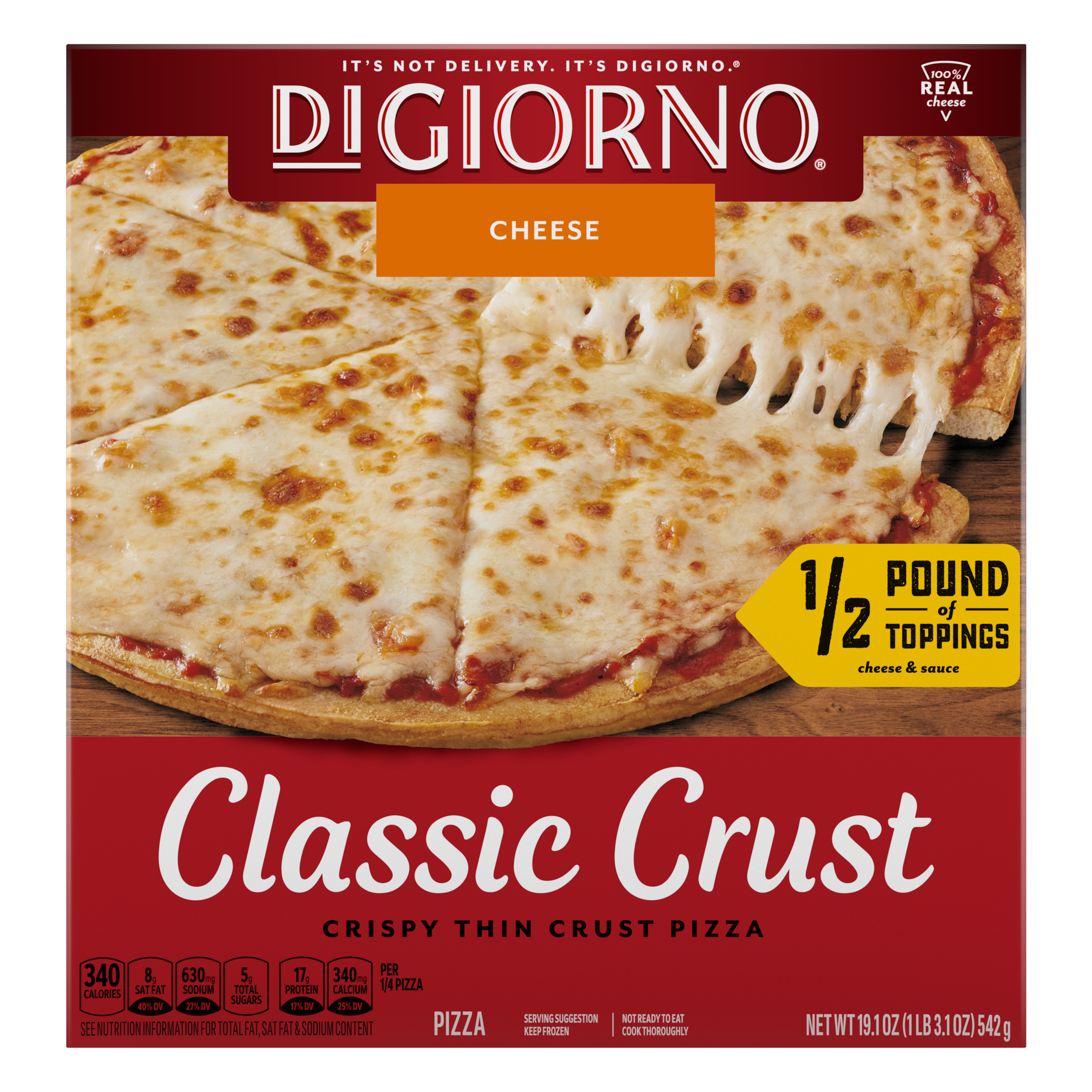 Frozen Classic Crust Cheese Pizza | Official DIGIORNO®