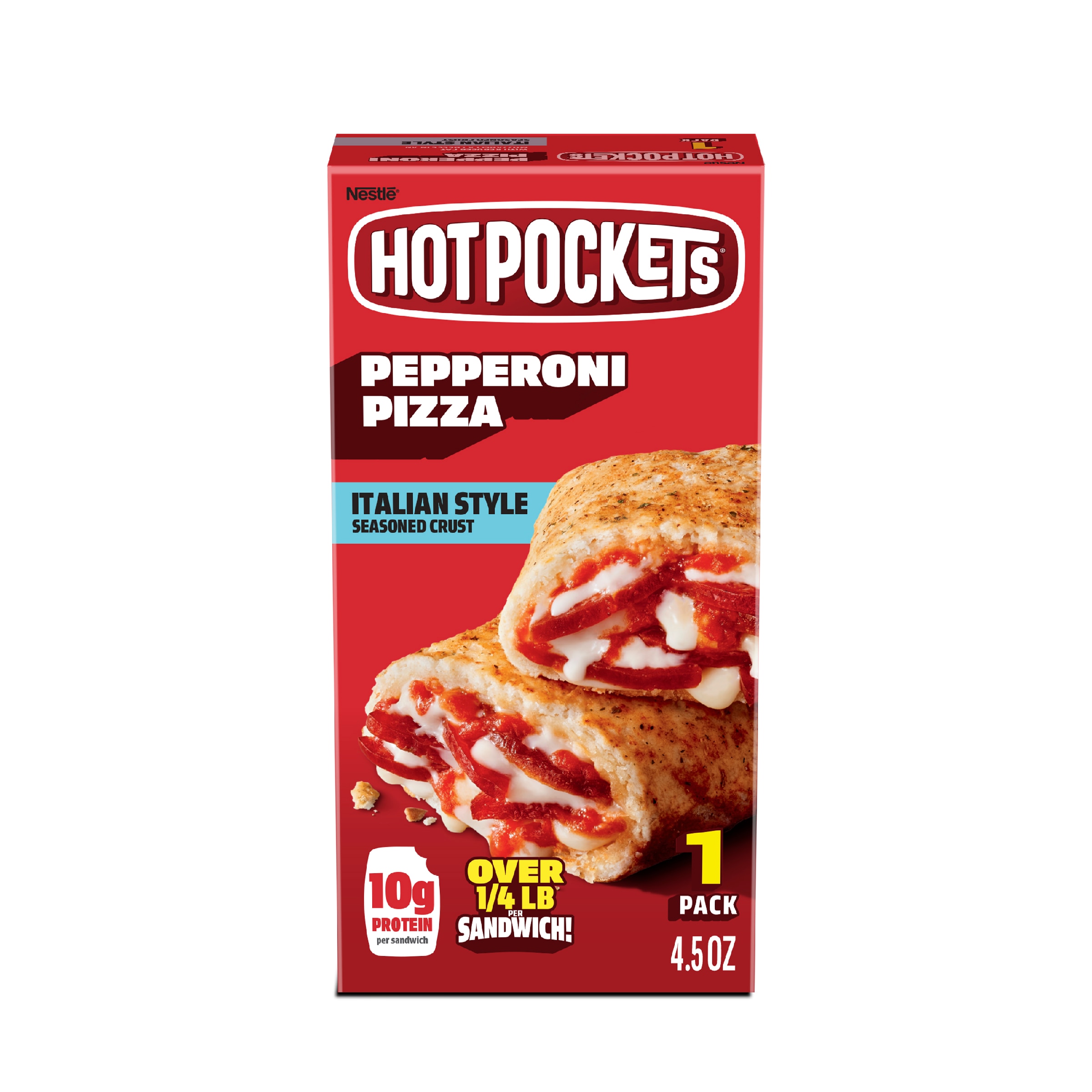Pepperoni Pizza Italian Style Seasoned Crust | Official HOT POCKETS®
