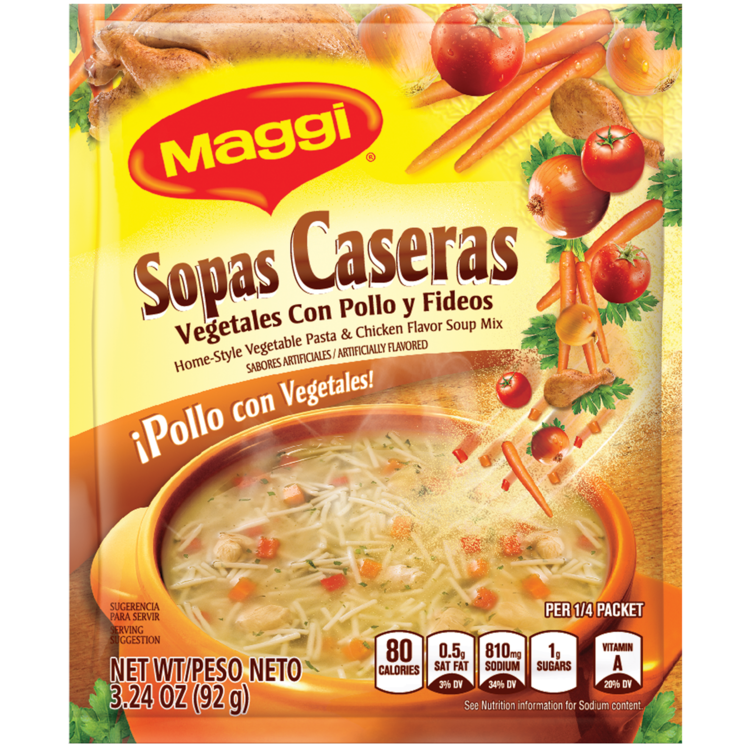 Home-style Vegetable Pasta and Chicken Soup Mix | Official MAGGI®