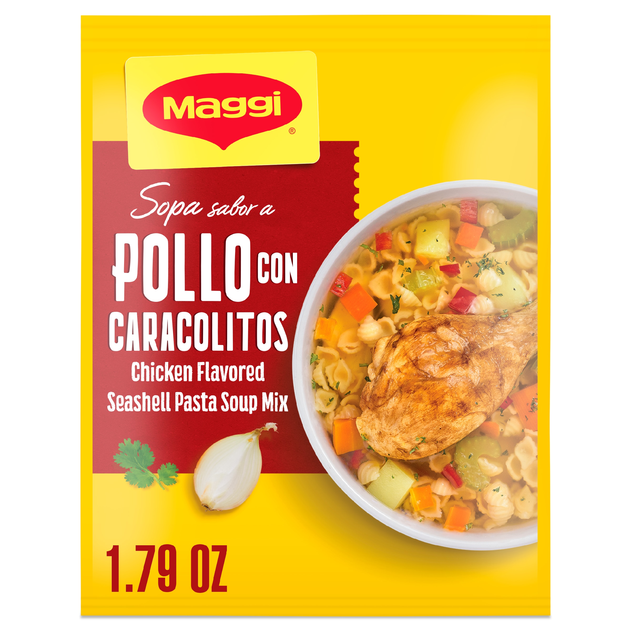 Chicken Flavored Seashell Pasta Soup Mix | Official MAGGI®