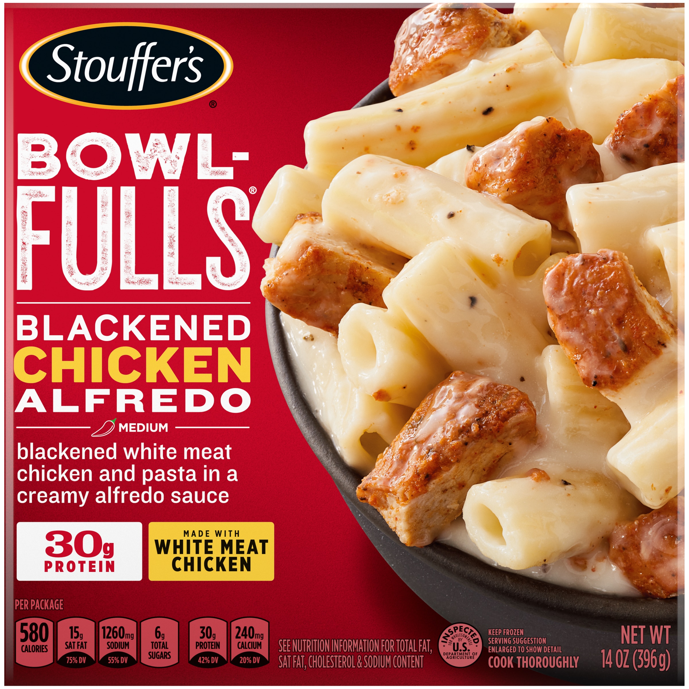 Blackened Chicken Alfredo Frozen Bowl-FULLS | Official STOUFFER'S®