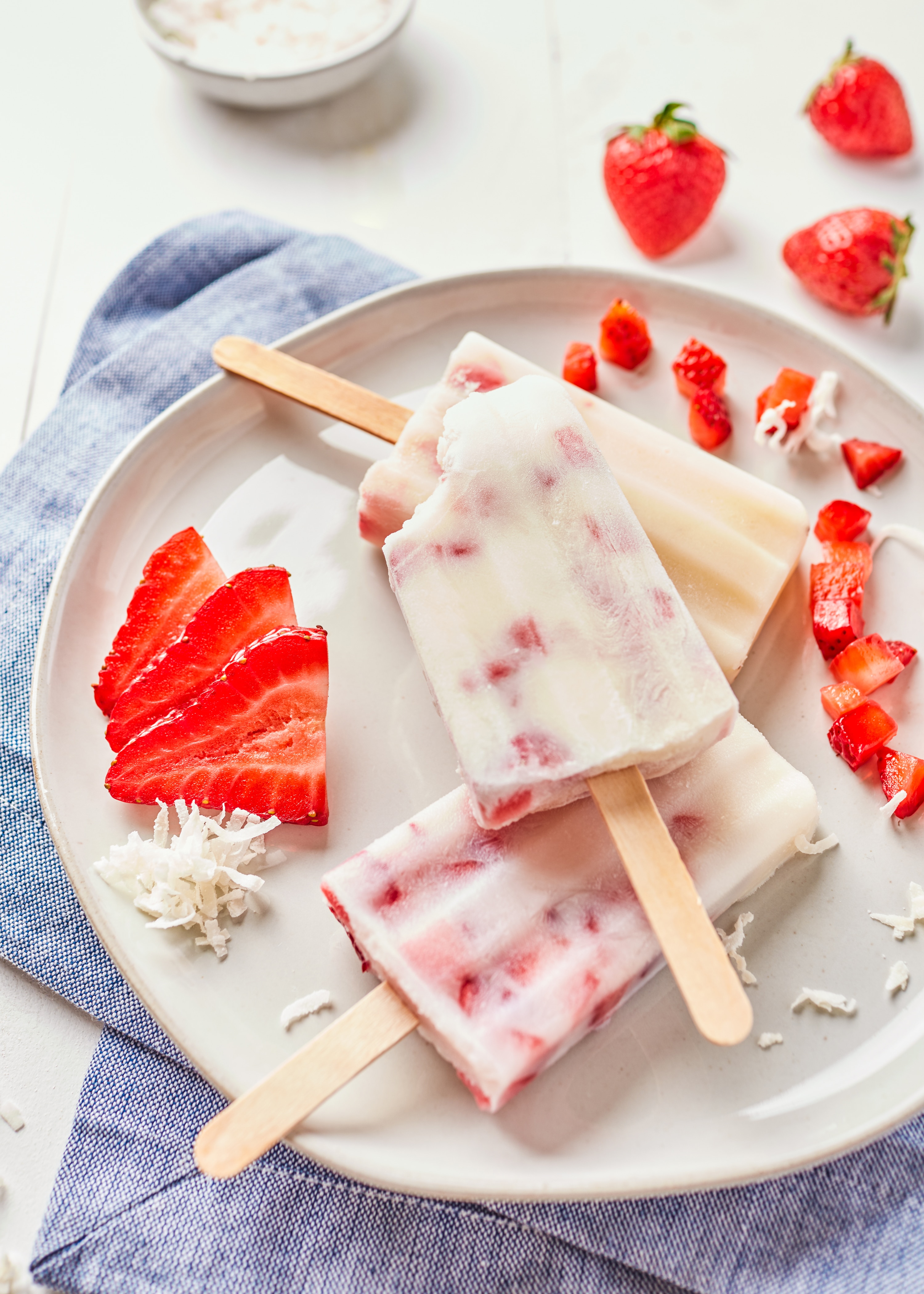 Jardinera De Paletas Con Fresas