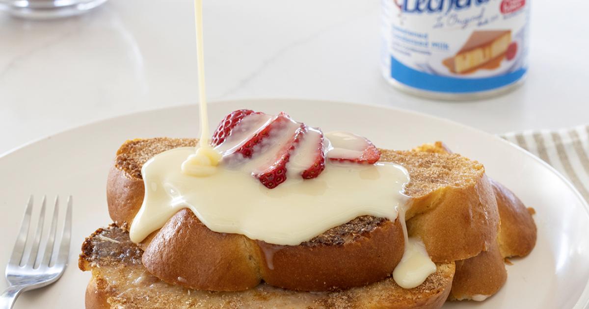 Tostada con Leche Condensada Endulzada y Canela | La Lechera® Oficial