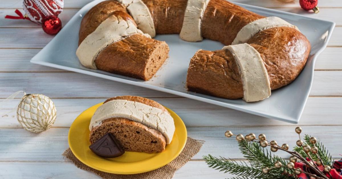 Chocolate Three Kings Bread with Marzipan | GoodNes