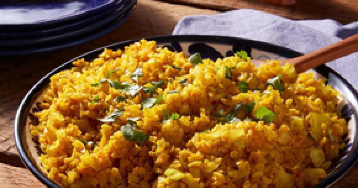 Turmeric Cauliflower Rice | Official goodNes™