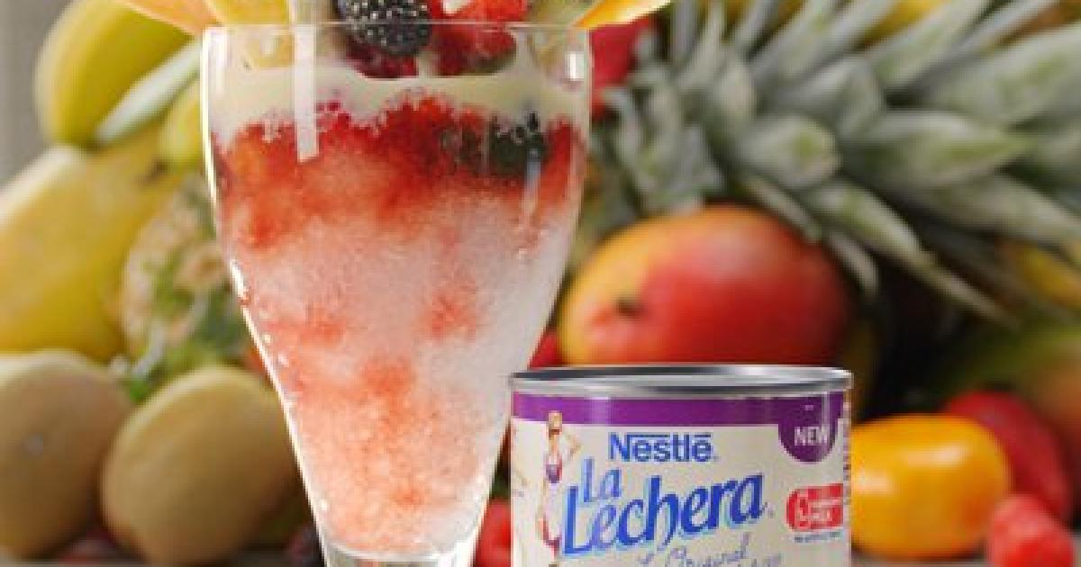 Shaved Ice with Fruit | Official LA LECHERA®