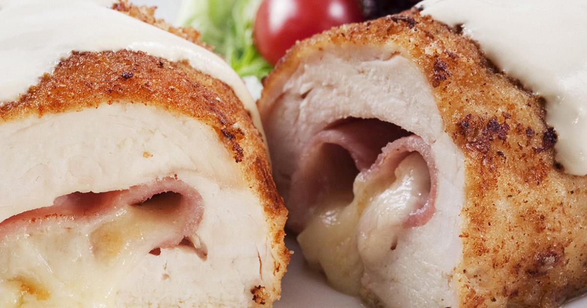 Pollo Cordon Bleu con Salsa Cremosa de Mostaza | GoodNes
