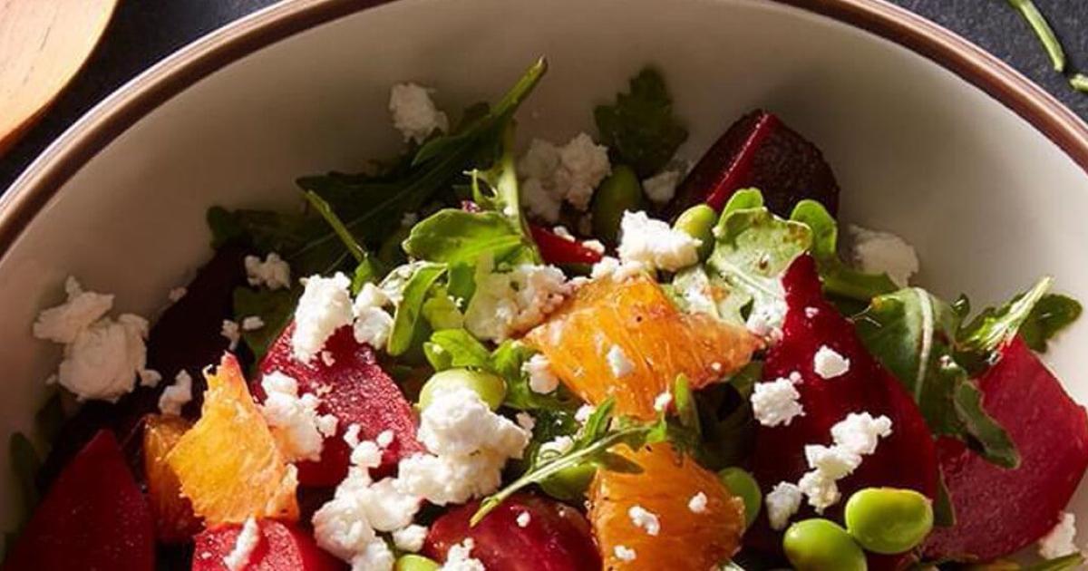 Ensalada de Remolacha con Naranja, Edamame y Queso de Cabra | GoodNes