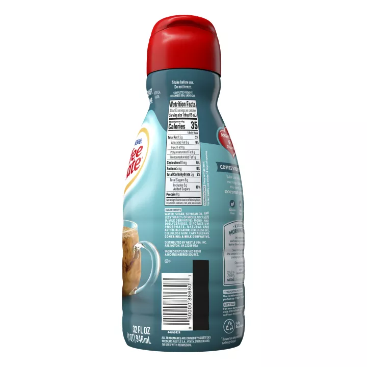 Coconut Creme Flavored Coffee Creamer 32 oz. Official Coffee mate