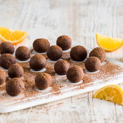 white chocolate orange truffles