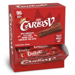 Milk Chocolate Style Bars 96 Count Box | Official CARLOS V®
