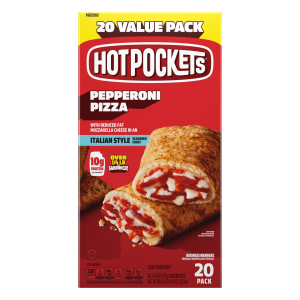 Pepperoni Pizza Garlic Buttery Crust 20pk | Official HOT POCKETS®