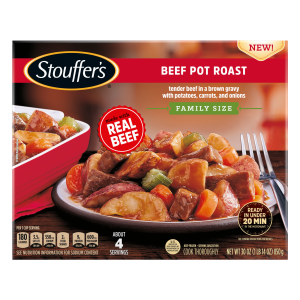 Beef Pot Roast Family Size Frozen Meal | Official STOUFFER'S®
