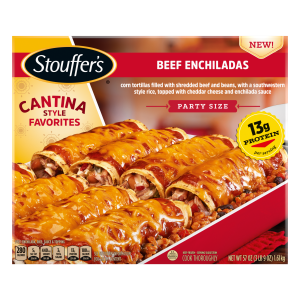 Frozen Meal Beef Enchilada Party Size Tray 57oz | Official STOUFFER'S®