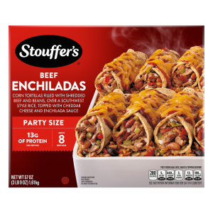 Frozen Meal Beef Enchilada Party Size Tray 57oz | Official STOUFFER'S®
