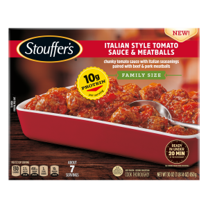 Italian Style Tomato Sauce & Meatballs Family Size Frozen Meal ...
