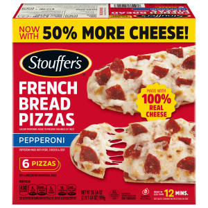 Pepperoni French Bread Pizza Frozen 6 Pack | Official STOUFFER'S®